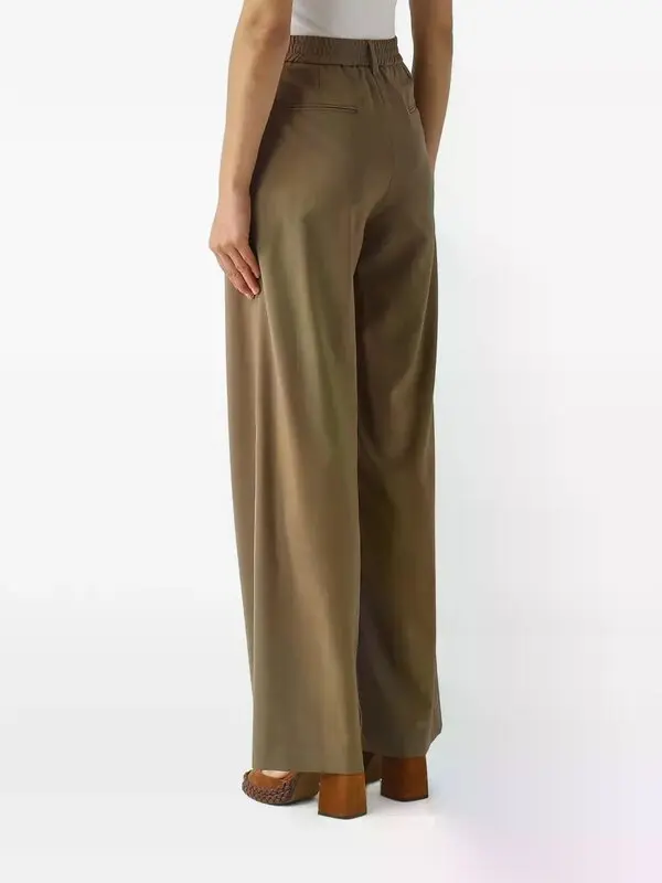 PT TORINO Wide-leg Elasticated Waist Trousers