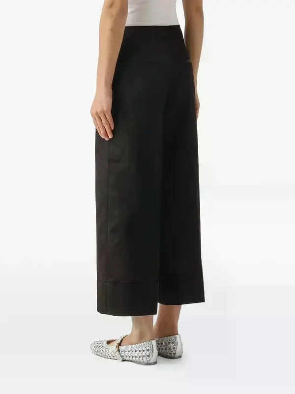 PT TORINO Tailored Trousers With Turned-up Cuffs - Black