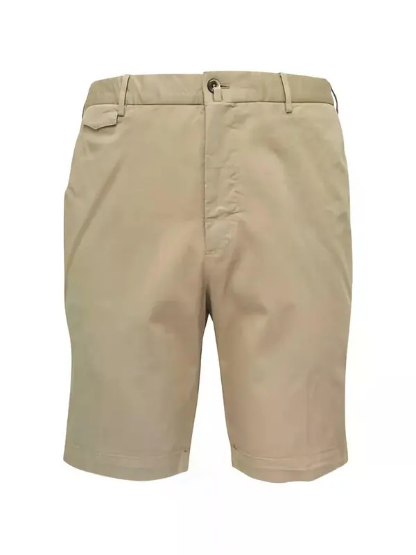 PT TORINO Gabardine Belted Shorts