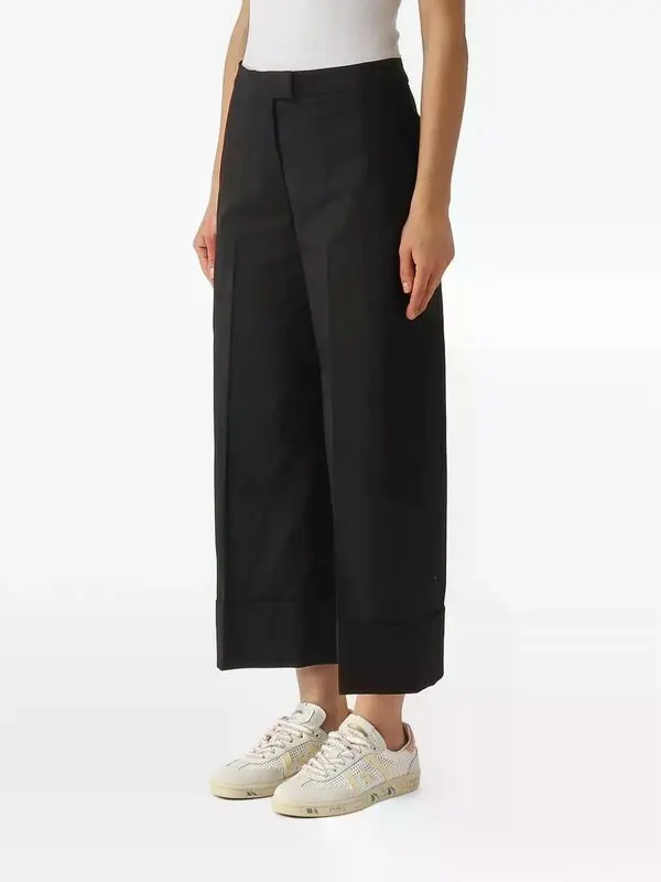 PT TORINO Wide Leg Pressed Crease Trousers