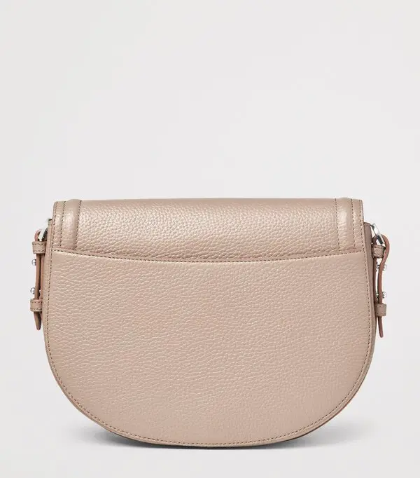 ASPINAL OF LONDON Leather Stella Cross-body Satchel - Neutral
