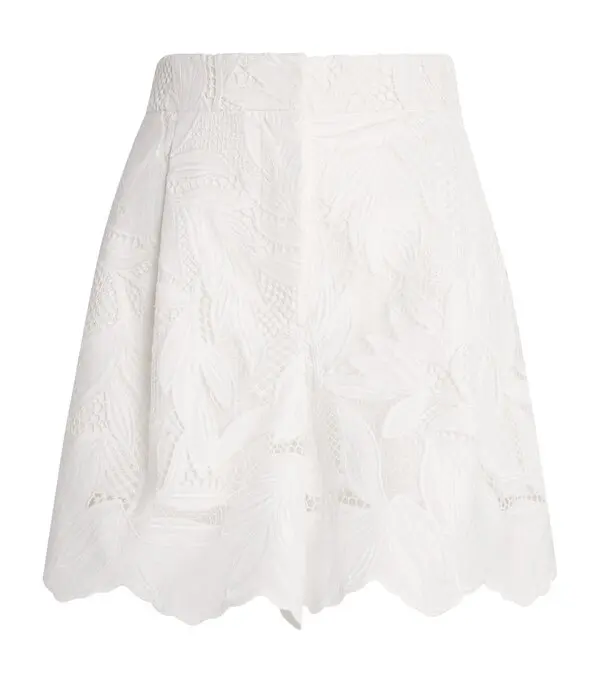 Erdem Crochet Cutwork Tailored Shorts