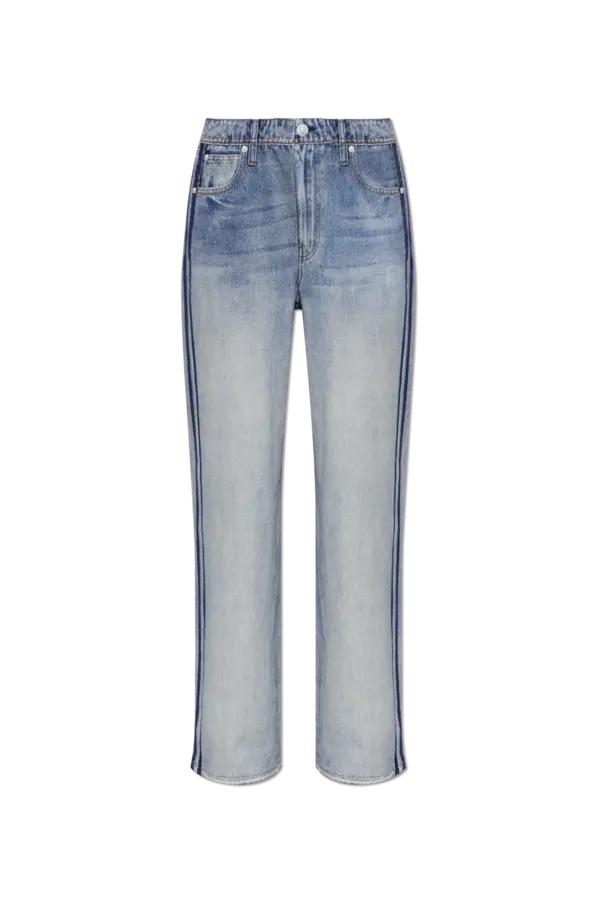 Rag & Bone Straight Leg Jeans Effect Trousers