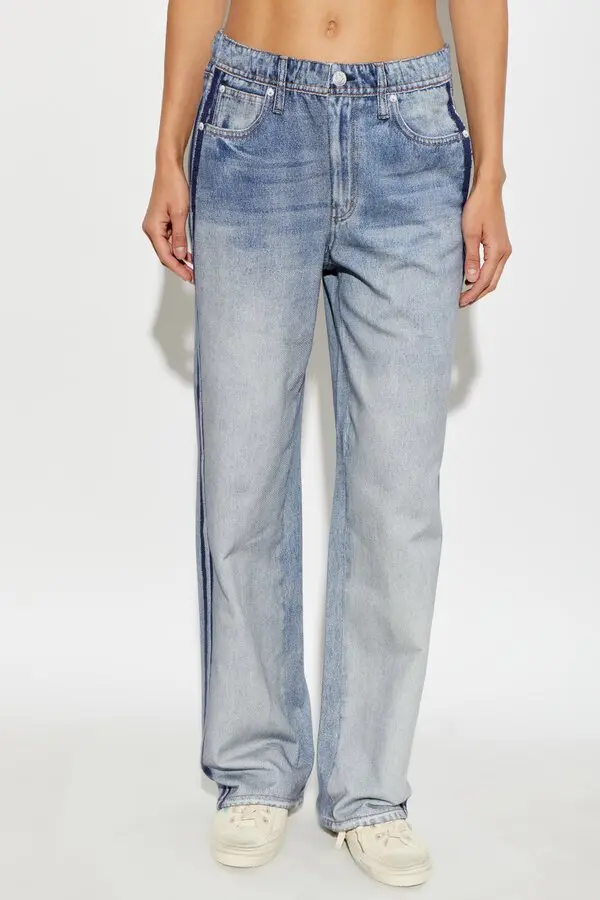 Rag & Bone Straight Leg Jeans Effect Trousers