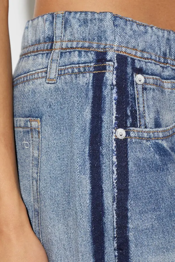 Rag & Bone Straight Leg Jeans Effect Trousers