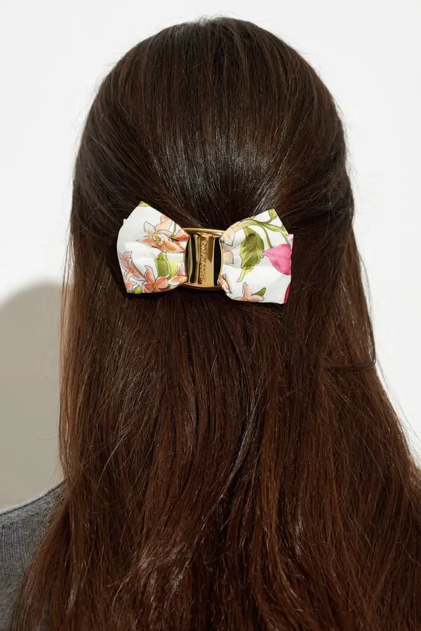FERRAGAMO Floral Motif Hair Clip