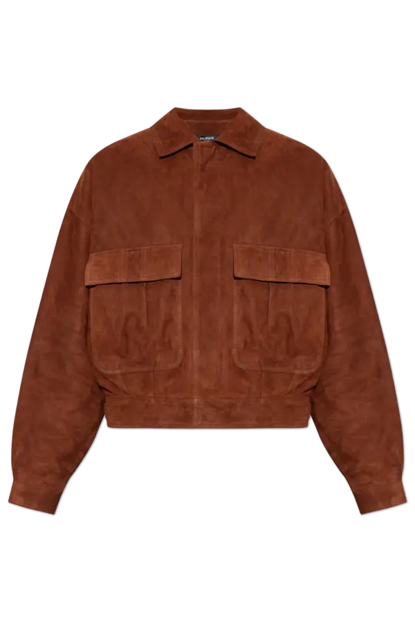 Balmain Suede Leather Jacket