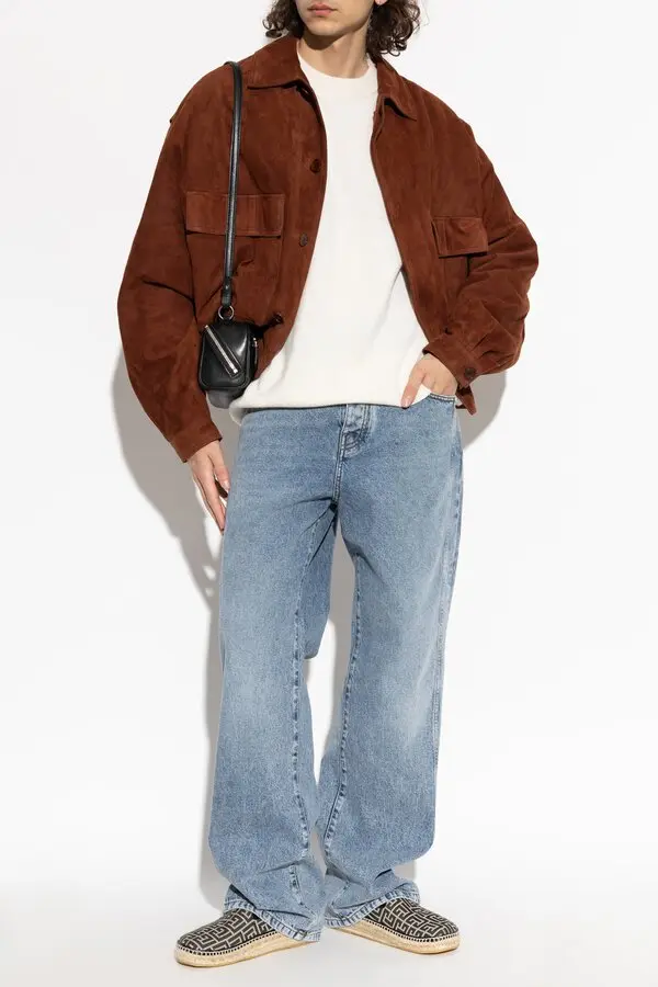 Balmain Suede Leather Jacket