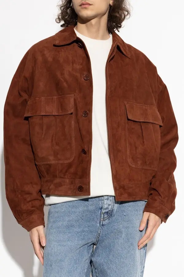 Balmain Suede Leather Jacket