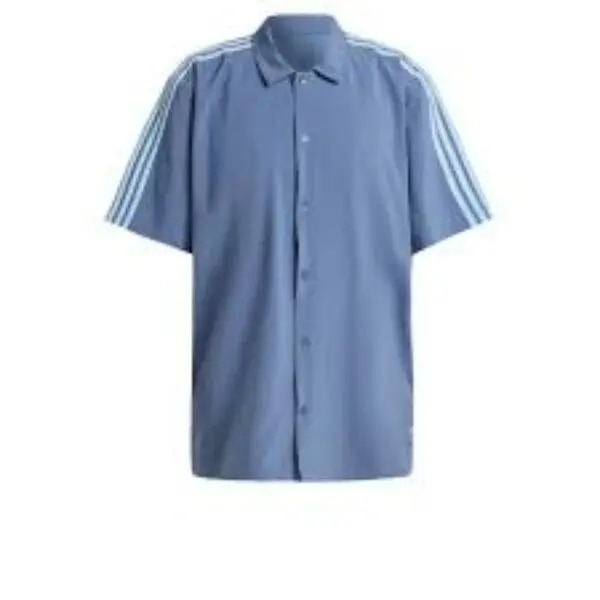 Adidas Originals Shirt With Signature Stripes - Teal