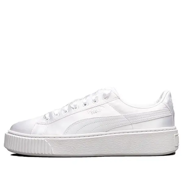 PUMA Basket Platform Heighten Silk - White