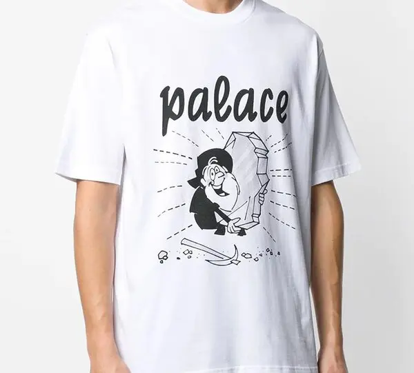 PALACE Nugget Gold Printing Short Sleeve - White