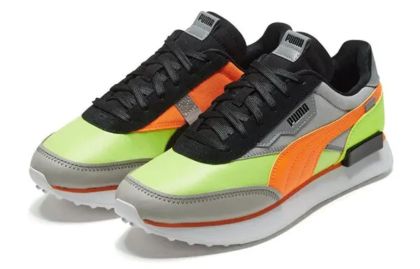 PUMA Future Rider "risk Alert" Sneakers - Orange/green