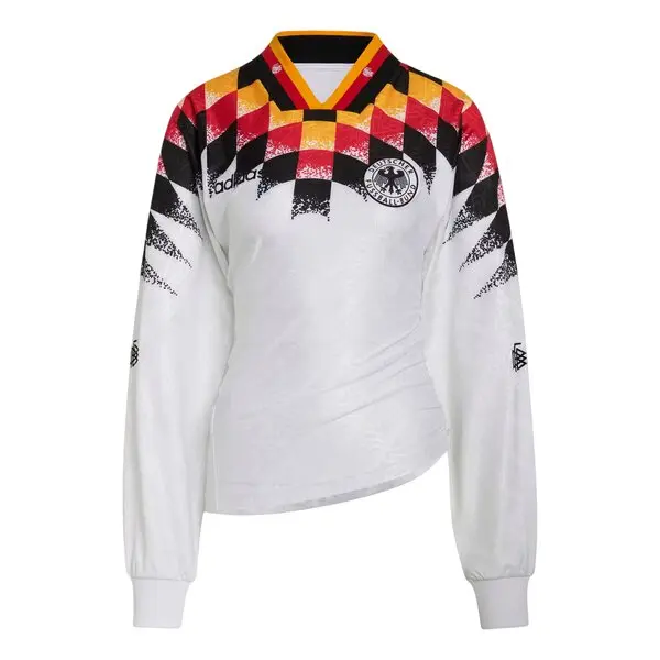 Adidas Germany Reconstructed Long Sleeve Jersey - White