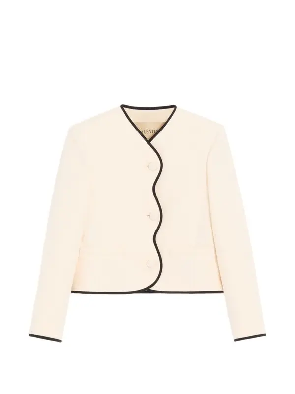 Valentino Garavani Wool And Silk Blend Jacket - Multicolor