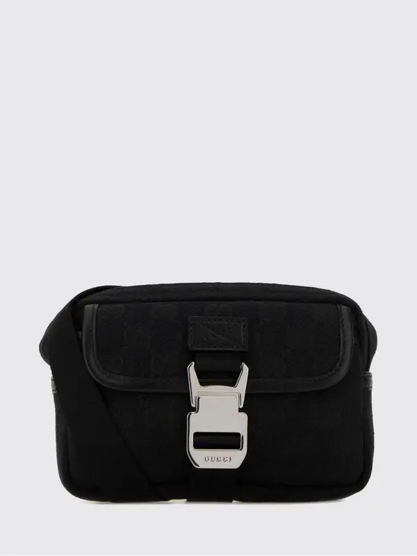 Gucci Monogram Shoulder Bag - Black