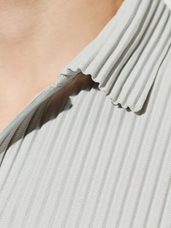 Issey Miyake Pleated Polo Shirt - Multicolor