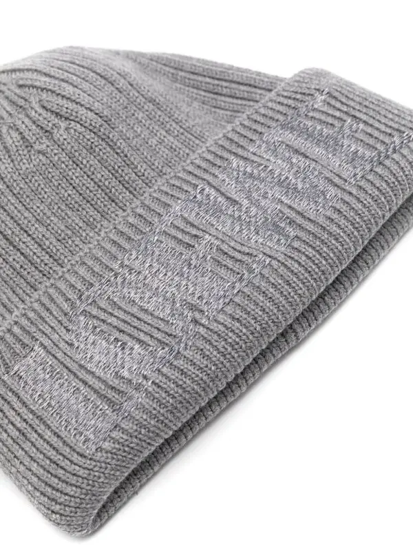 Loewe Wool Jacquard Logo Beanie - Multicolor
