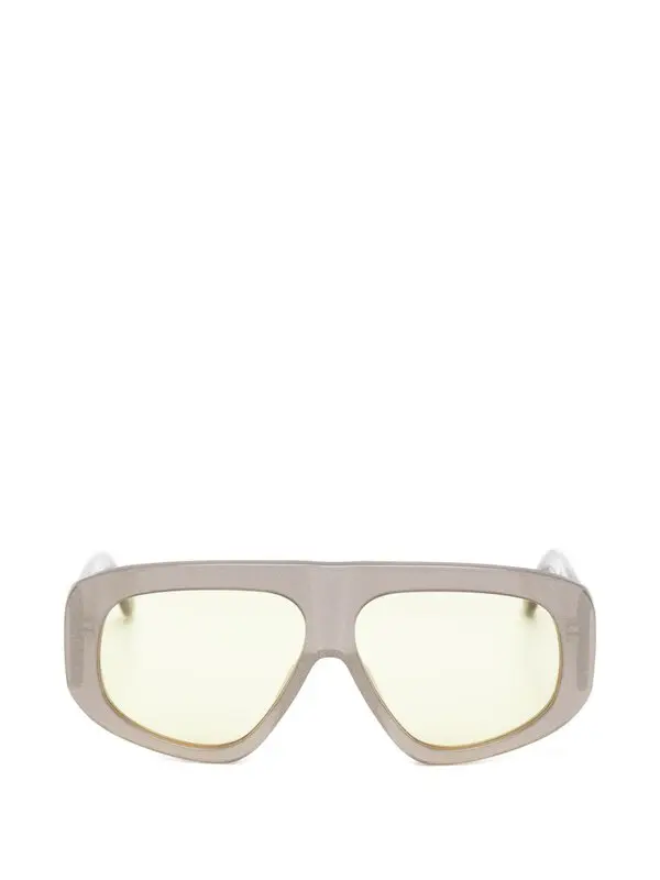 Attico Silver-tone Geometric Frame Sunglasses - Multicolor