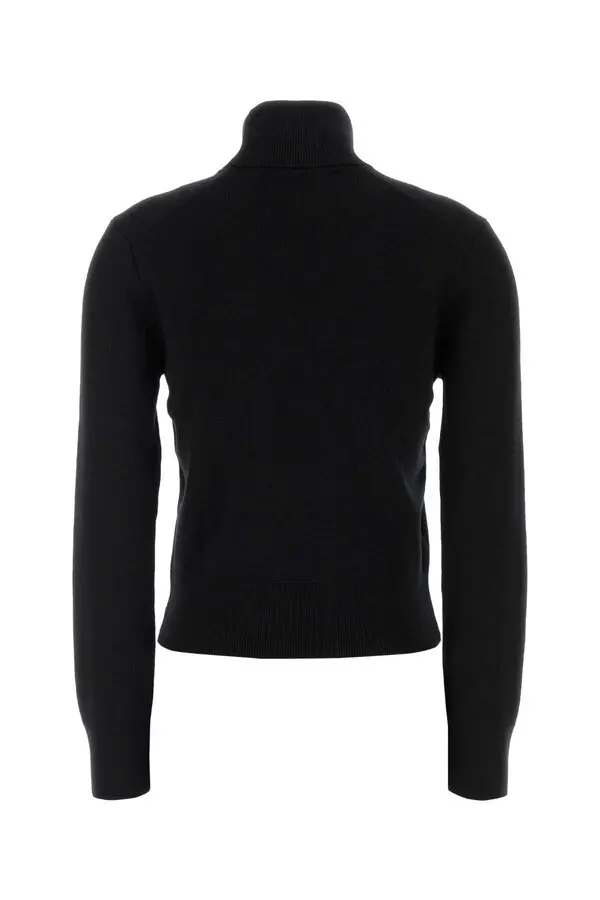 AMI Paris Merino Wool Sweater - Black
