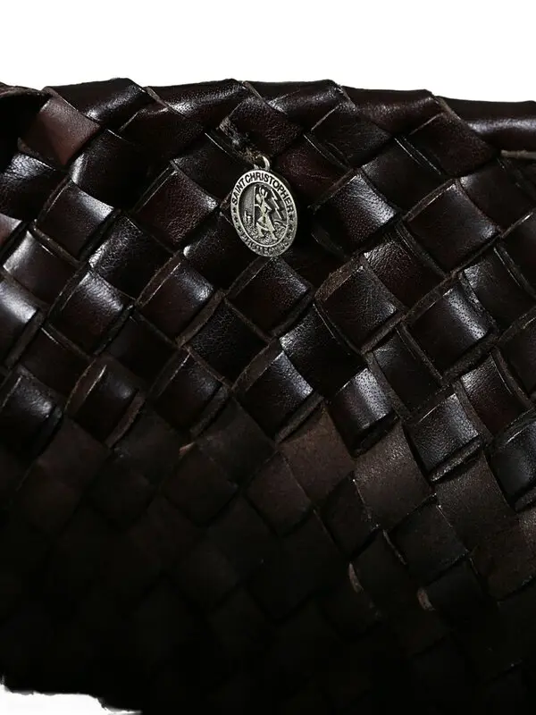 Dragon Diffusion Woven Leather Bag - Multicolor