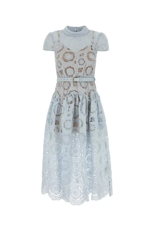 SELF-PORTRAIT Pastel Lace Dress - Blue
