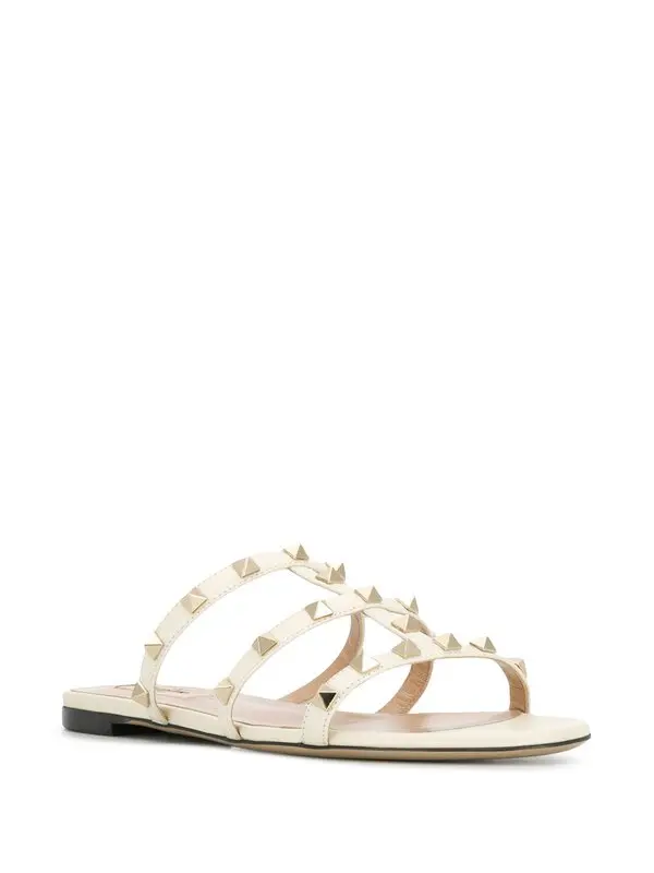Valentino Garavani Rockstud Leather Sandals - Multicolor