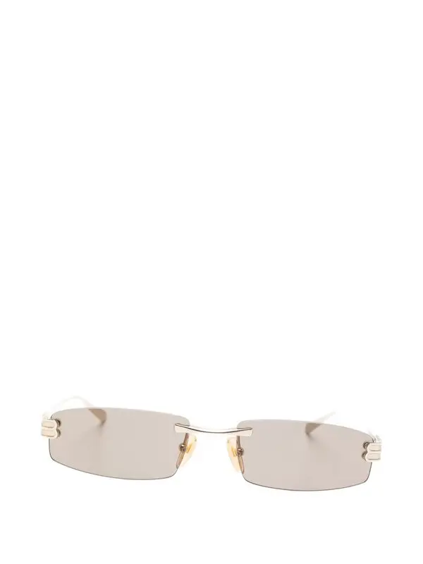 Balenciaga Rectangle Frame Sunglasses - Multicolor
