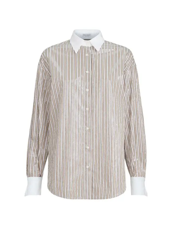 Brunello Cucinelli Striped Cotton Shirt