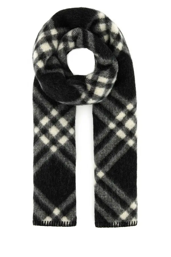 Burberry Embroidered Wool Scarf