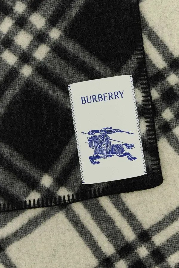 Burberry Embroidered Wool Scarf