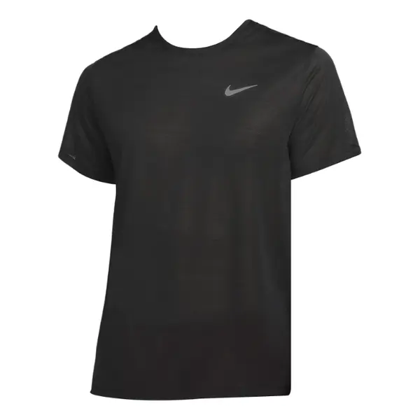 Nike Dri-fit Miler Short-sleeve Performance Top - Black