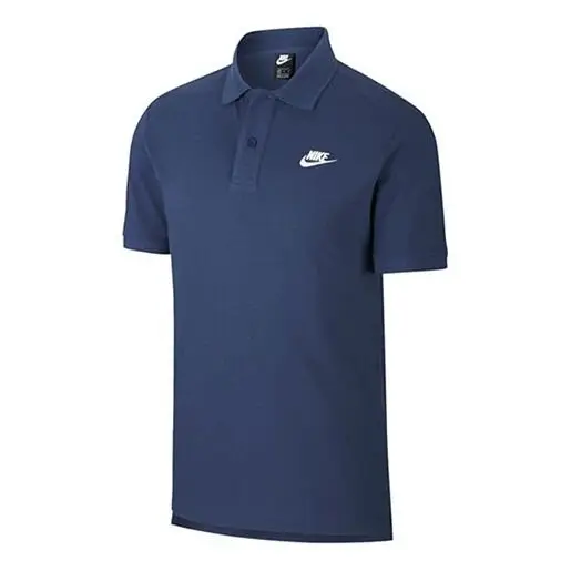 Nike Nsw Ce Polo Matchup Casual Sports Lapel Short Sleeve Polo Shirt - Blue