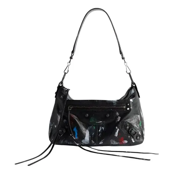 Balenciaga Le City Moto Small Bag - Black