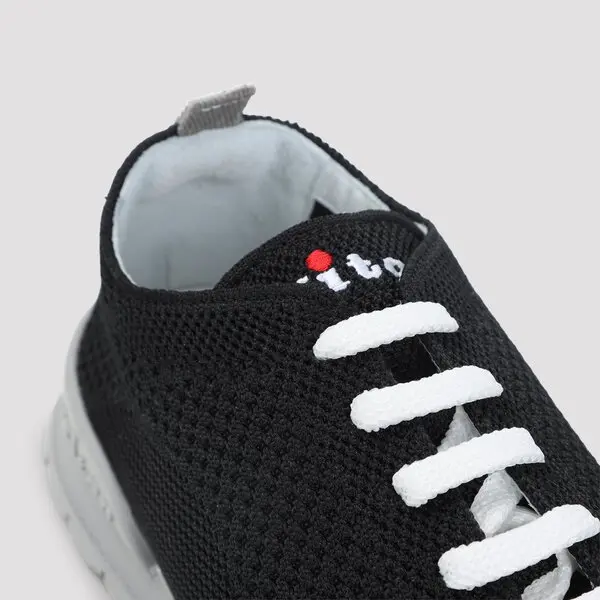 Kiton Lightweight Knit Sneakers - Black