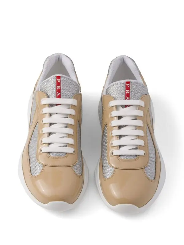 Prada America's Cup Leather Sneakers - Multicolor