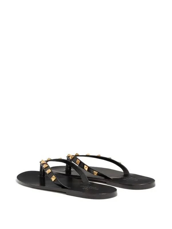 Valentino Garavani Rockstud Leather Thong Sandals - Multicolor