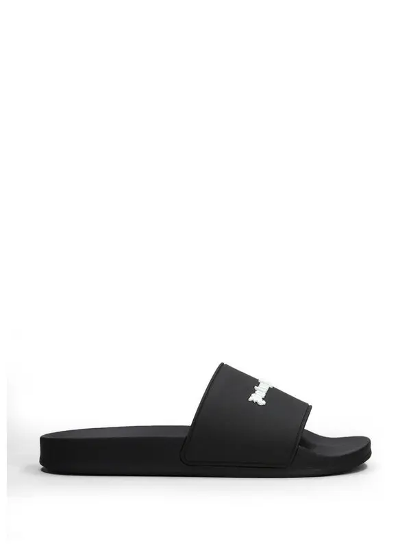 Palm Angels Logo Pool Slides - Multicolor