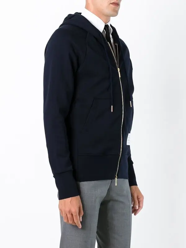 Thom Browne Cotton Zipped Hoodie - Multicolor
