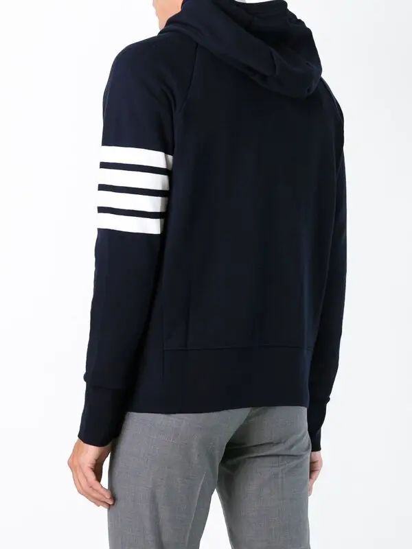 Thom Browne Cotton Zipped Hoodie - Multicolor