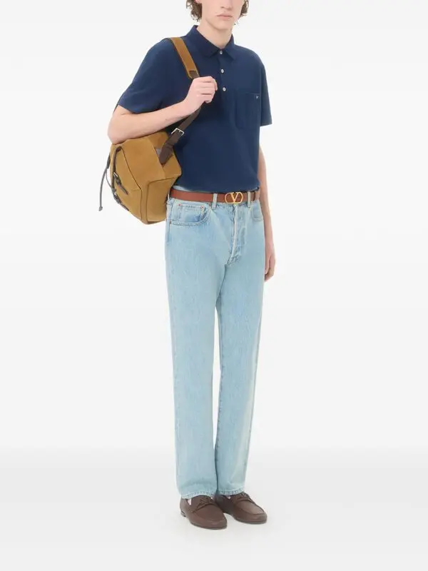 Valentino Garavani Vgold Cotton Polo Shirt