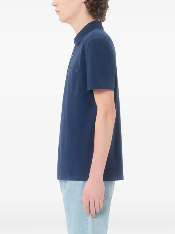 Valentino Garavani Vgold Cotton Polo Shirt