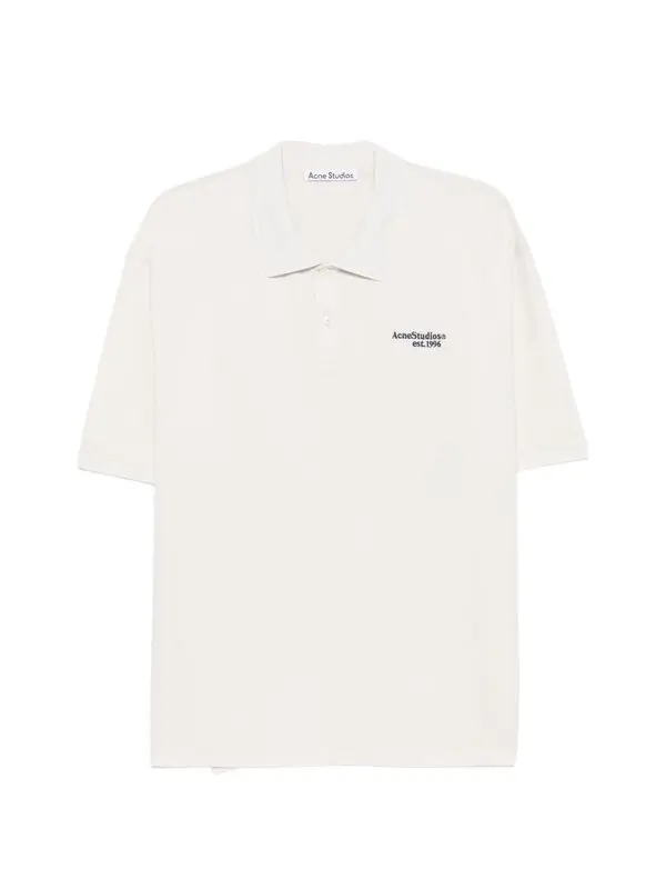 Acne Studios Logo Cotton Polo Shirt