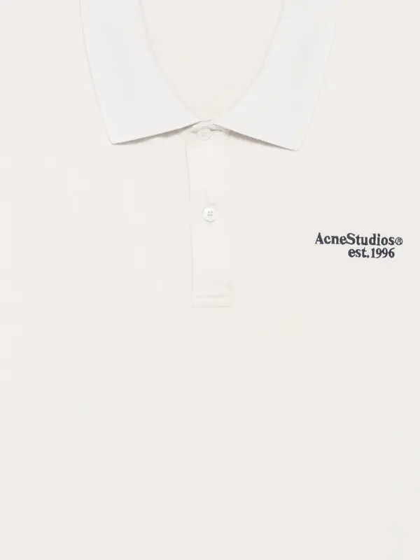 Acne Studios Logo Cotton Polo Shirt