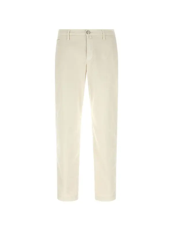 Jacob Cohen Tailored Cotton Blend Trousers - Multicolor