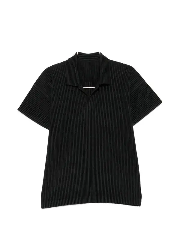 Issey Miyake Pleated Polo Shirt - Multicolor