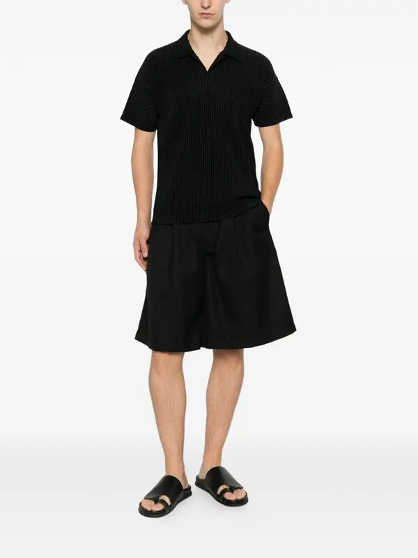 Issey Miyake Pleated Polo Shirt - Multicolor