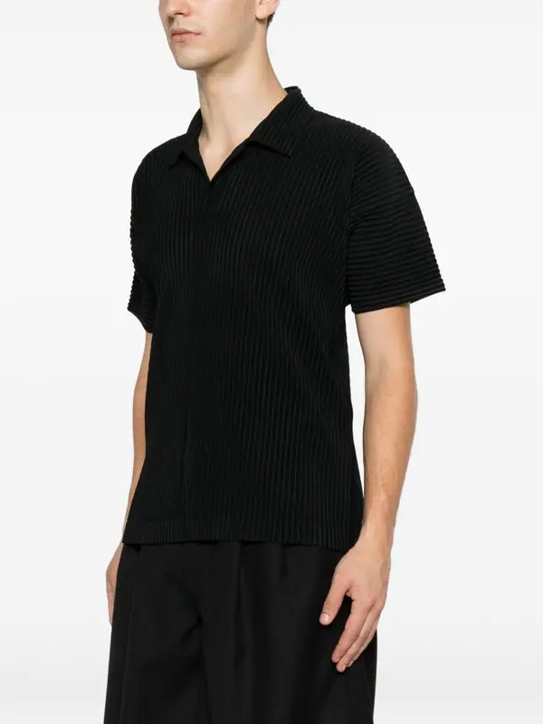 Issey Miyake Pleated Polo Shirt - Multicolor
