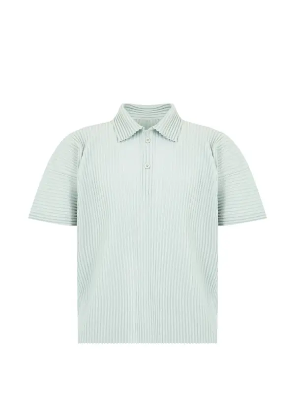Issey Miyake Pleated Polo Shirt - Multicolor