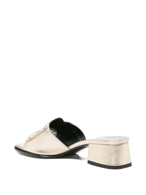 Celine Clemence Leather Mules